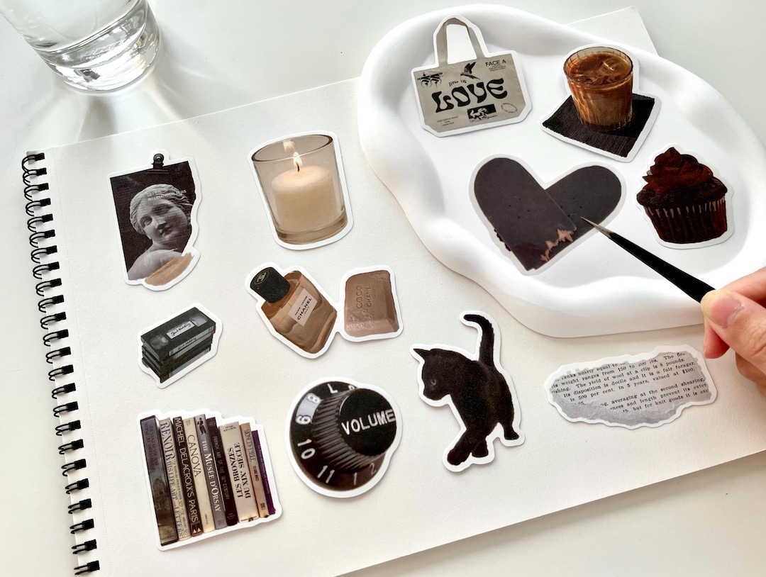 12 Pcs/pack, Aesthetic Sticker Pack, Pinterest Girl Sticker Pack ...