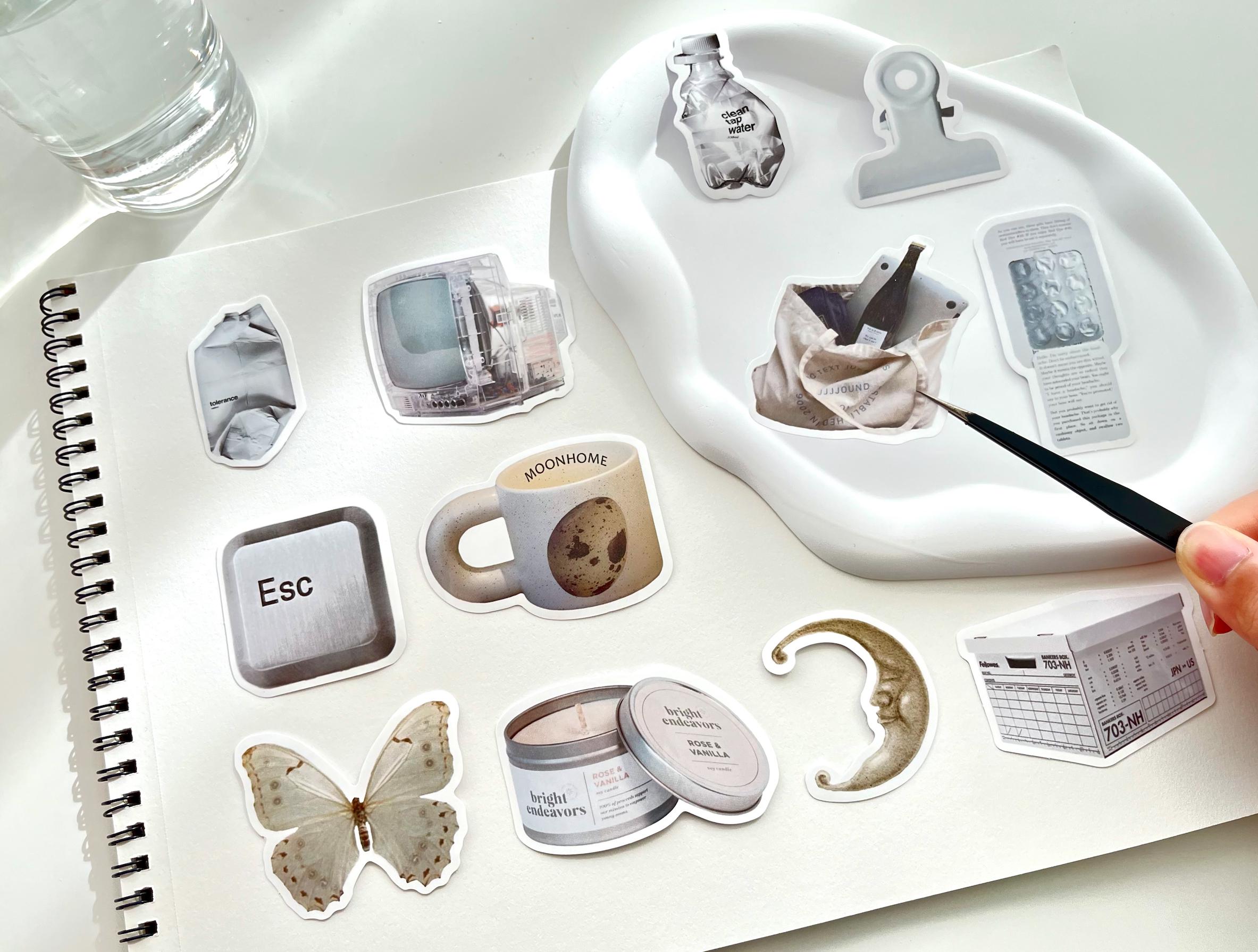 12 Pcs/pack, Aesthetic Sticker Pack, Pinterest Girl Sticker Pack ...