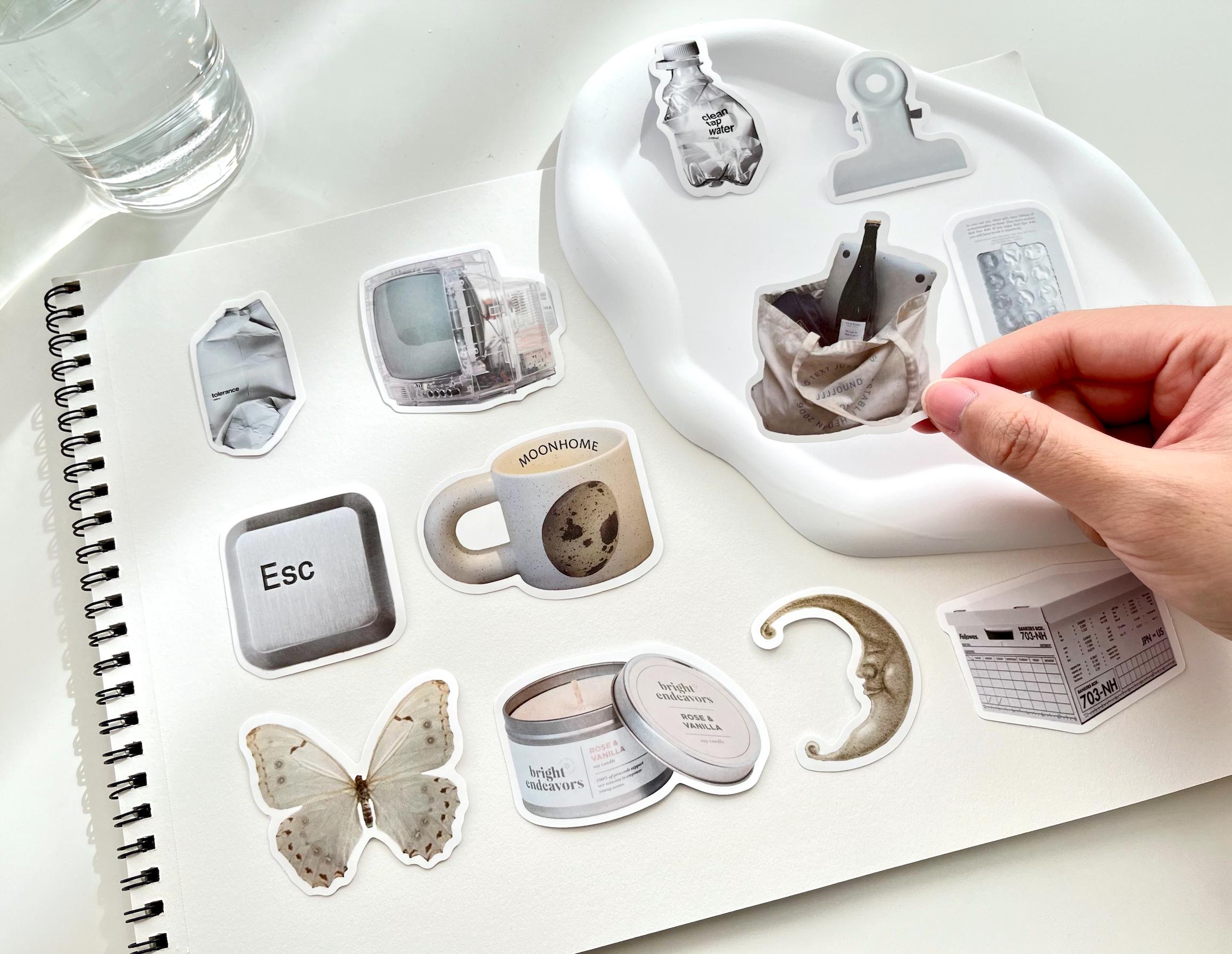 12 Pcs/pack, Aesthetic Sticker Pack, Pinterest Girl Sticker Pack ...