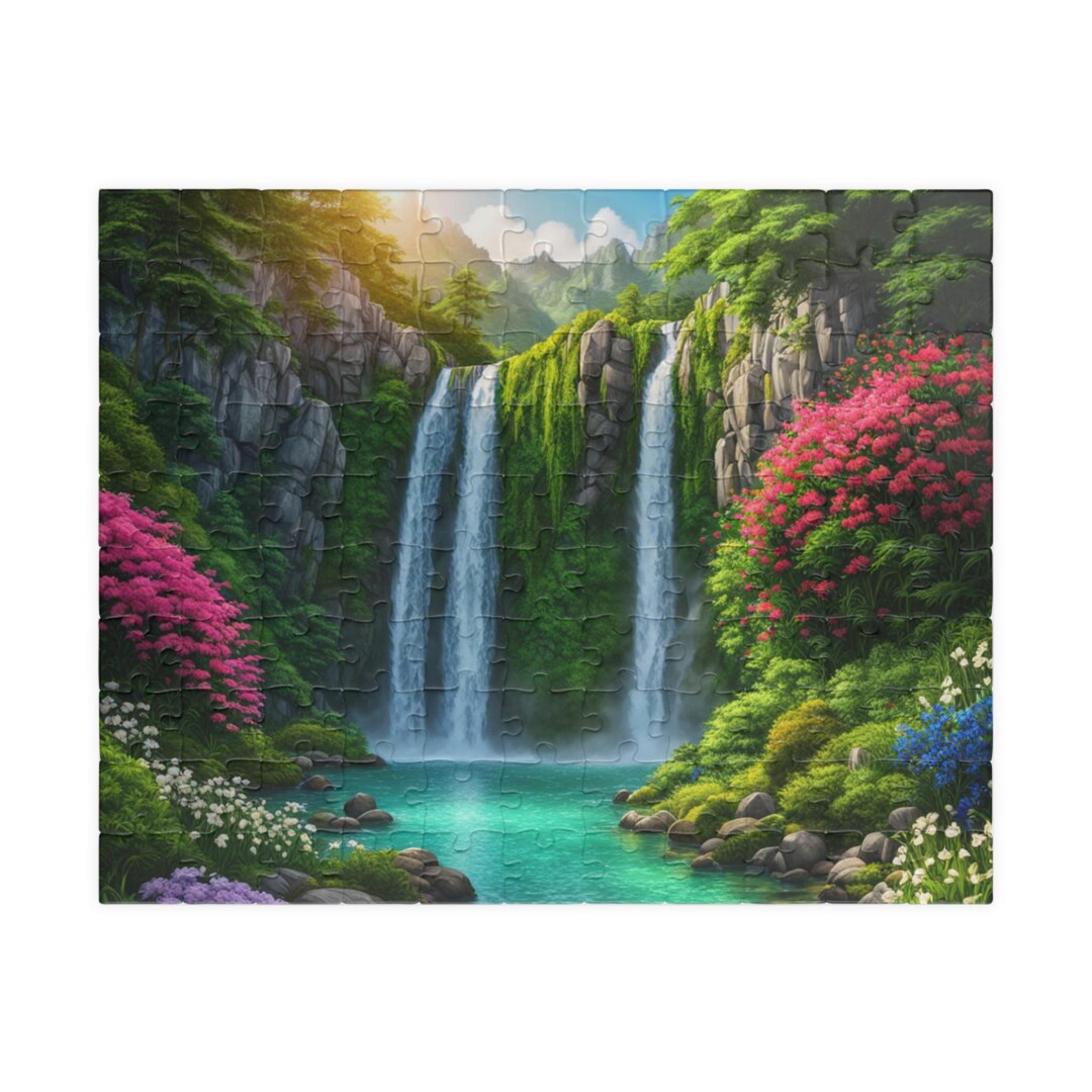 Waterfall Puzzle (110, 252, 520, 1014-piece) - Etsy
