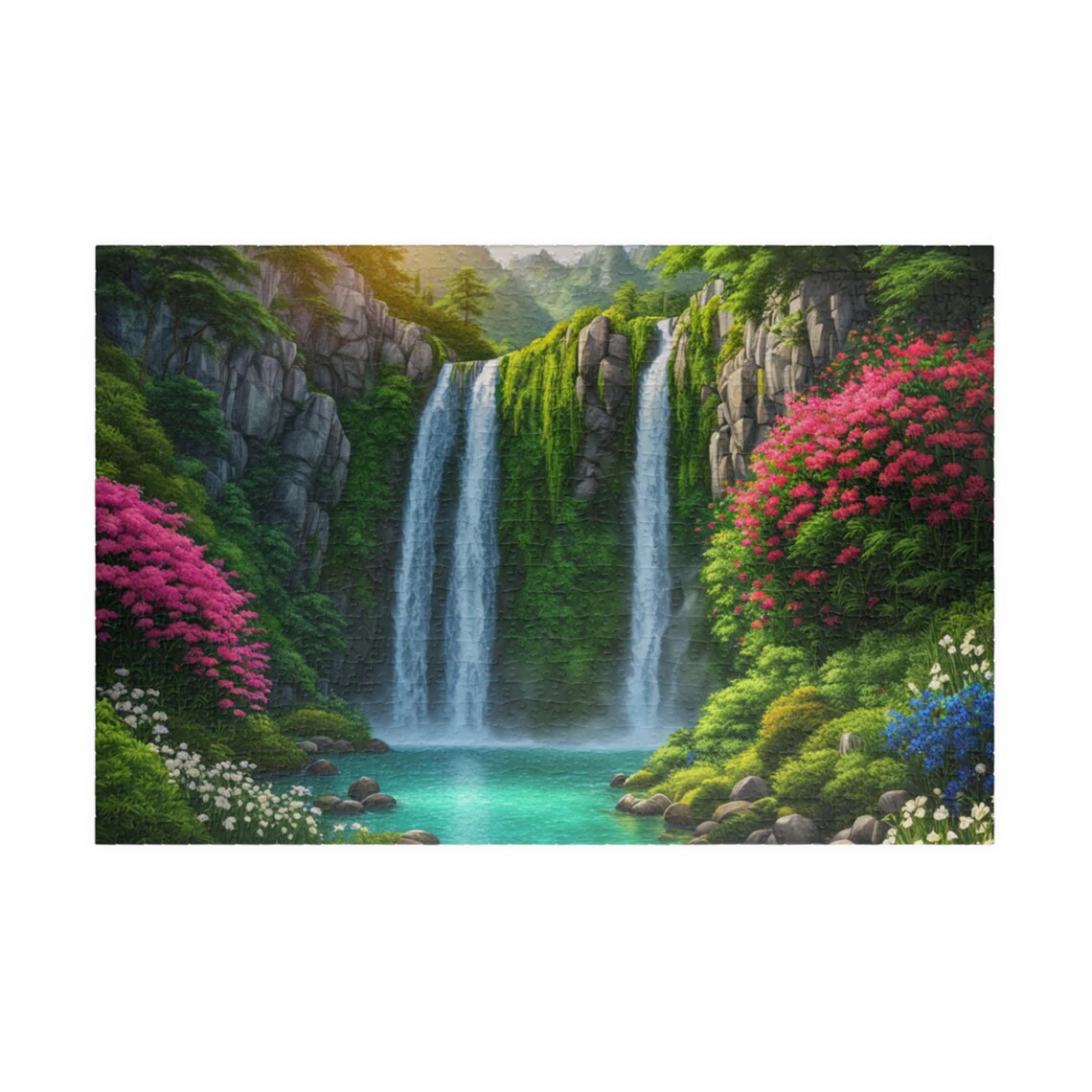 Waterfall Puzzle (110, 252, 520, 1014-piece) - Etsy