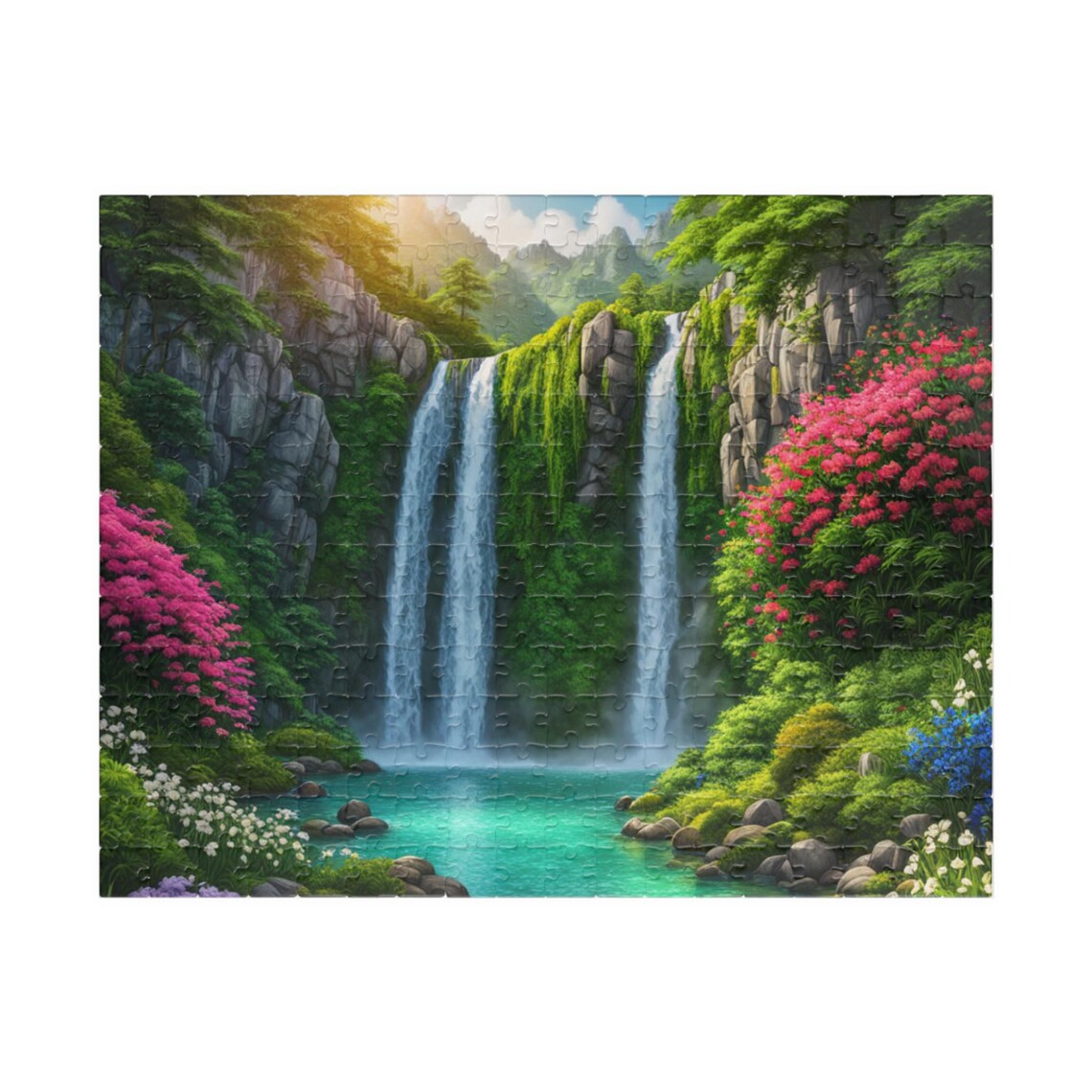Waterfall Puzzle (110, 252, 520, 1014-piece) - Etsy