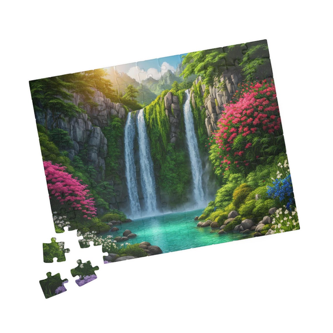 Waterfall Puzzle (110, 252, 520, 1014-piece) - Etsy