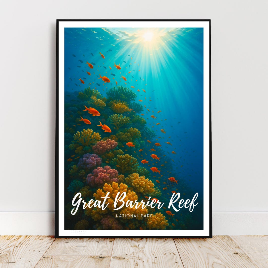 Travel Wall Poster - Great Barrier Reef National Park, Australia ...