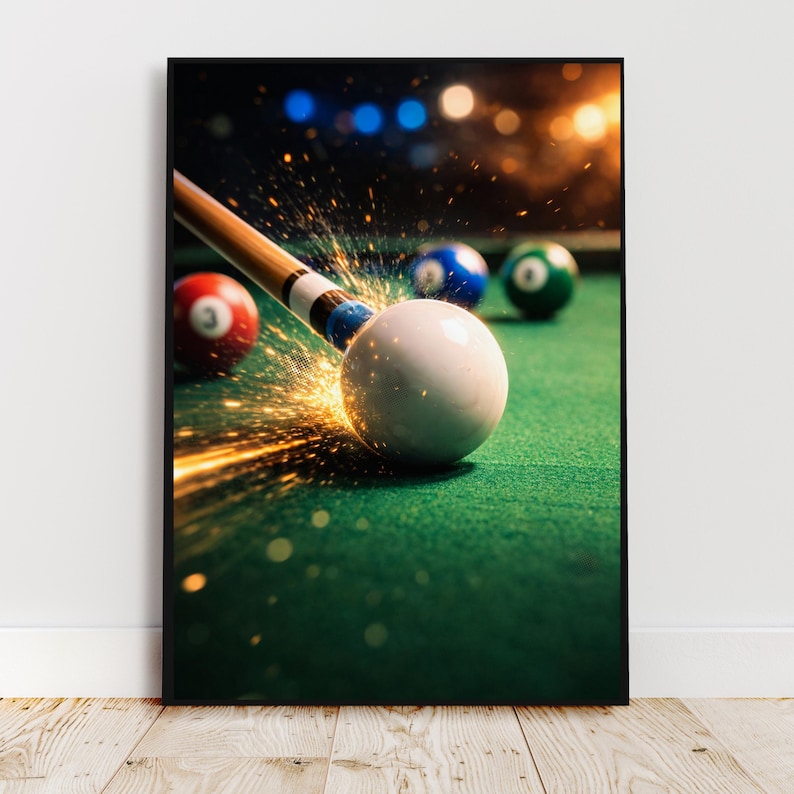 Sports Wall Poster - Billiards, Leisure, Balls, Intensity, Snooker ...