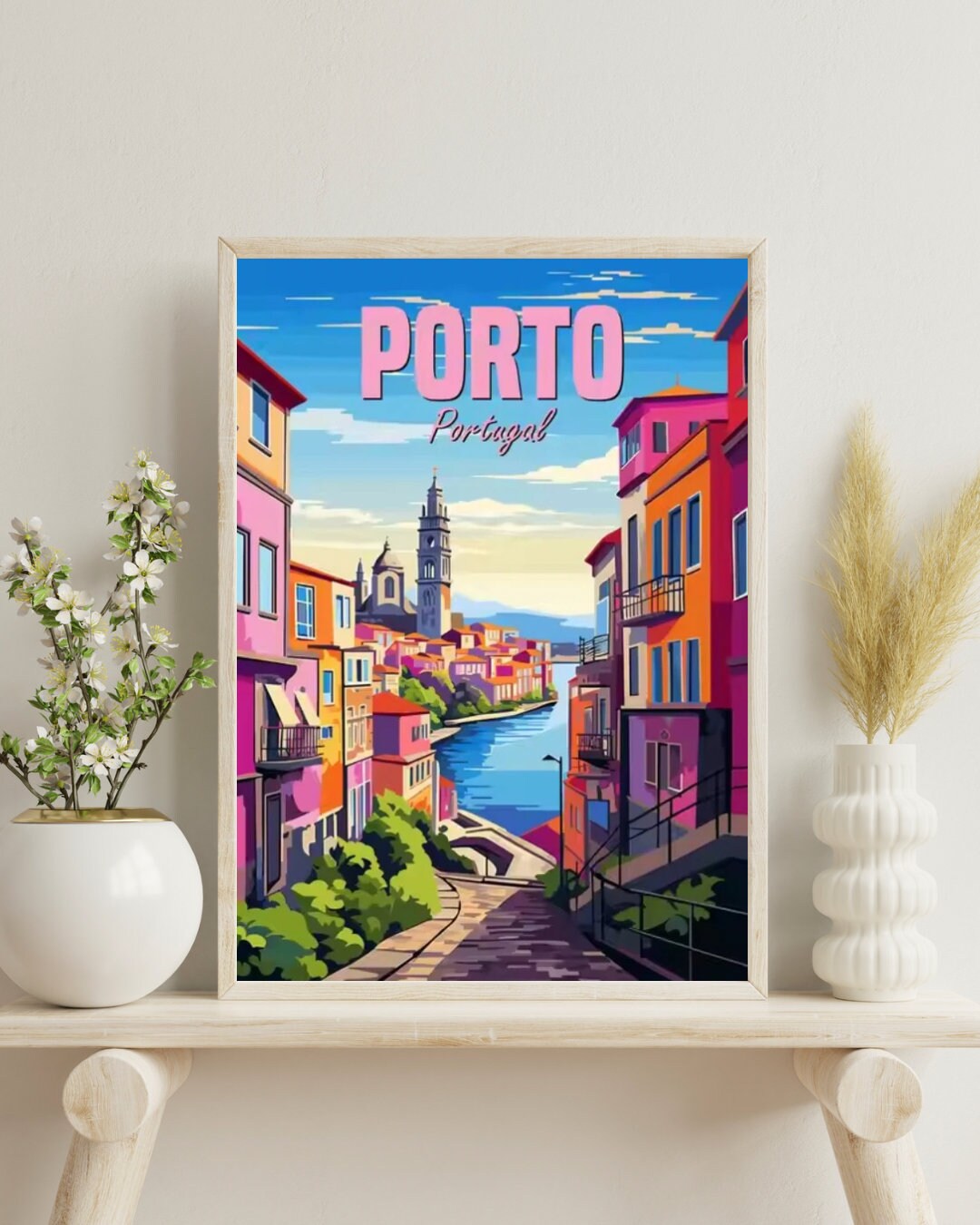 Wall Poster, Interior Home Decoration, Porto Travel, Portugal, Modern ...