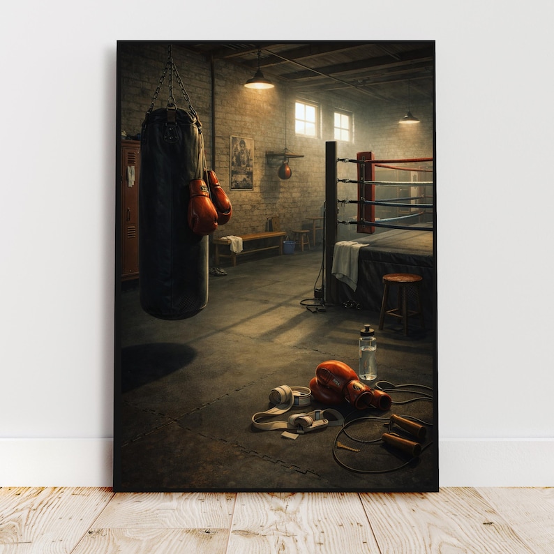 Sports Wall Poster - Boxing, Gym, Training, Leisure, Boxer, Gloves ...