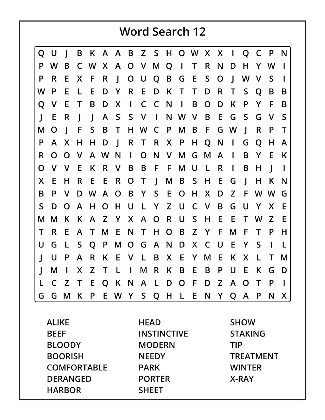100 Word Search Therapy Book, Printable, Intriguing and Relaxing ...