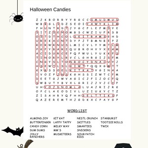 Digital Word Search, Halloween Games, Halloween Party, Halloween ...