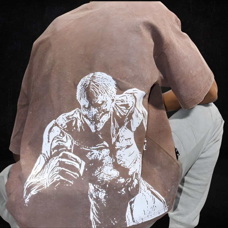 Attack on Titan T-shirt Armored Titan Graphic Tee Anime Manga Black ...