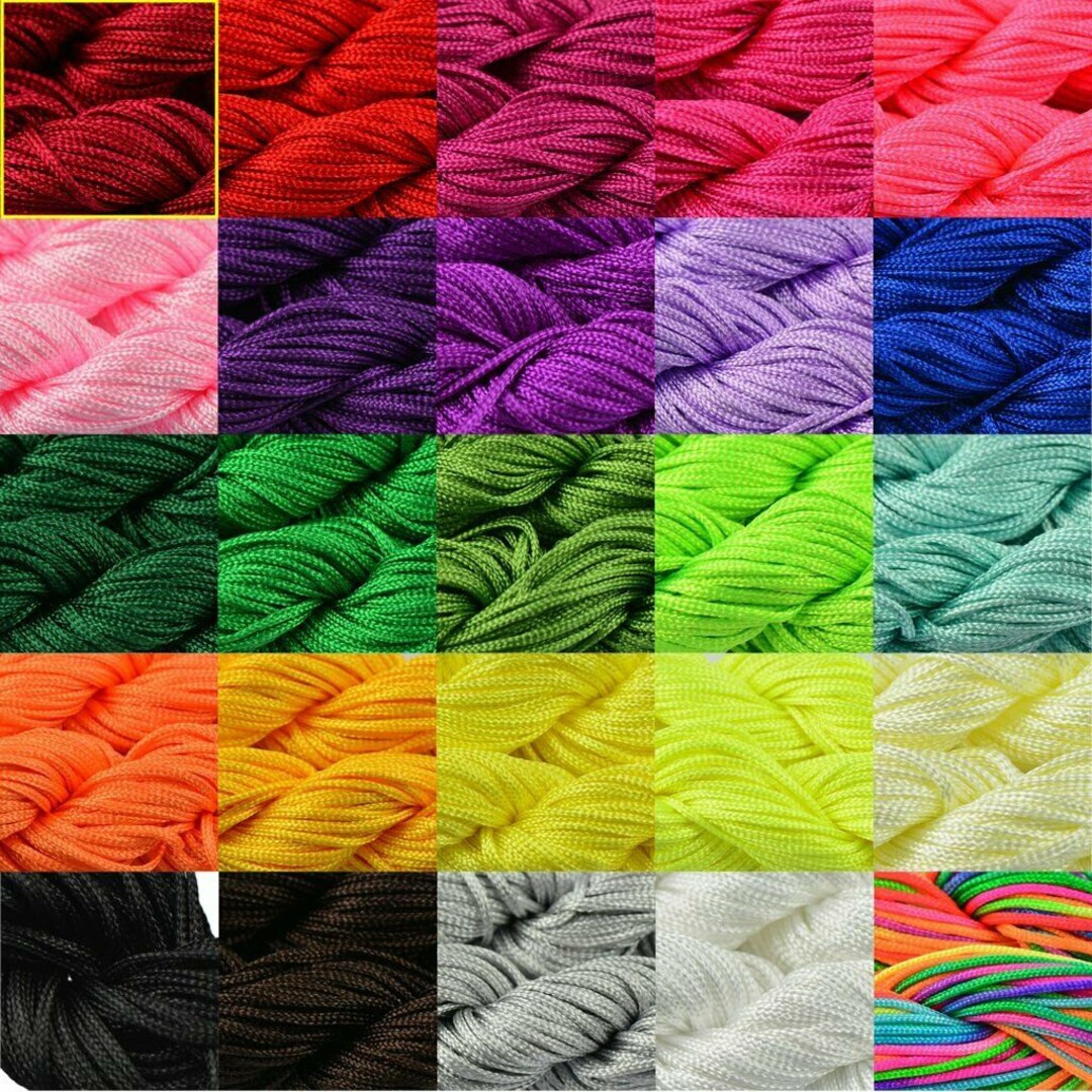 48m Nylon Cord Thread Chinese Knot Macrame Rattail Braided - Etsy