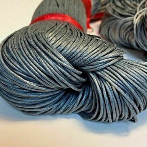 2mm Waxed Cotton Cord Jewelry Beading Macrame Knotting String Cording ...
