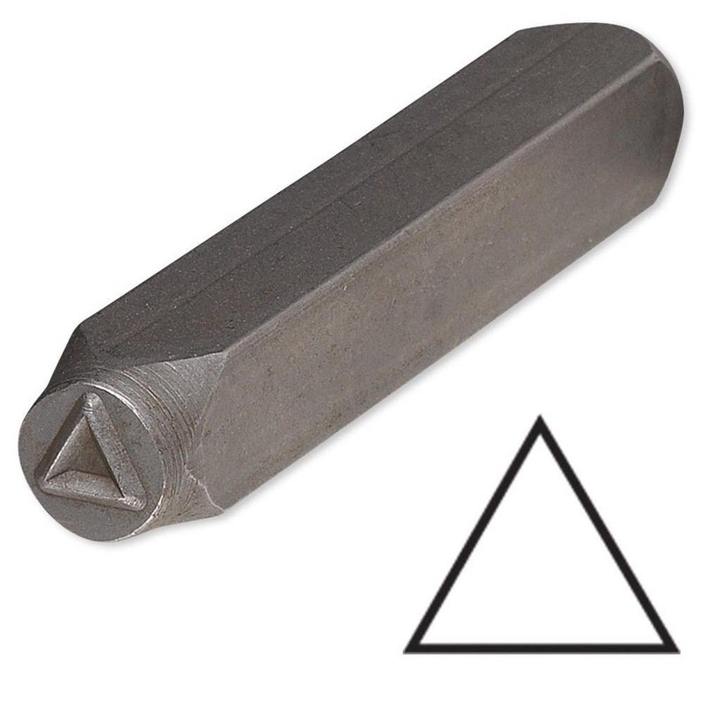 Triangle Steel Metal Stamp Punch Tool Design PMC Clay Marking 5 - Etsy