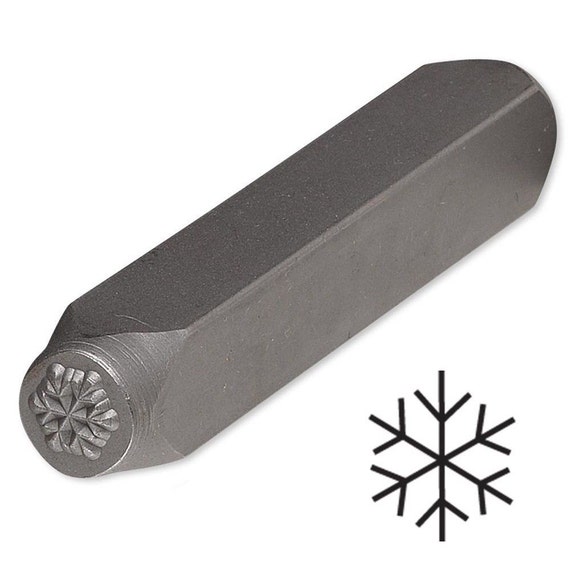Snowflake Metal Stamp Punch Tool Design PMC Clay Marking 37 - Etsy