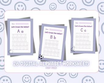 26 Printable Alphabet I Handwriting Practice Sheets for Kids. Letter ...