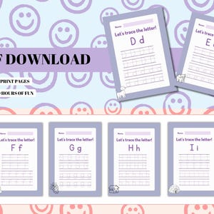 26 Printable Alphabet I Handwriting Practice Sheets for Kids. Letter ...