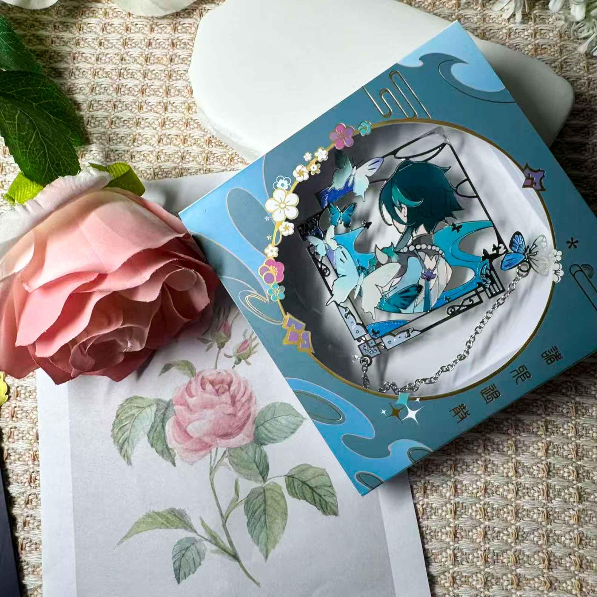 Genshin Impact Xiao Metal Bookmark - Fan-made, High-quality, Perfect ...
