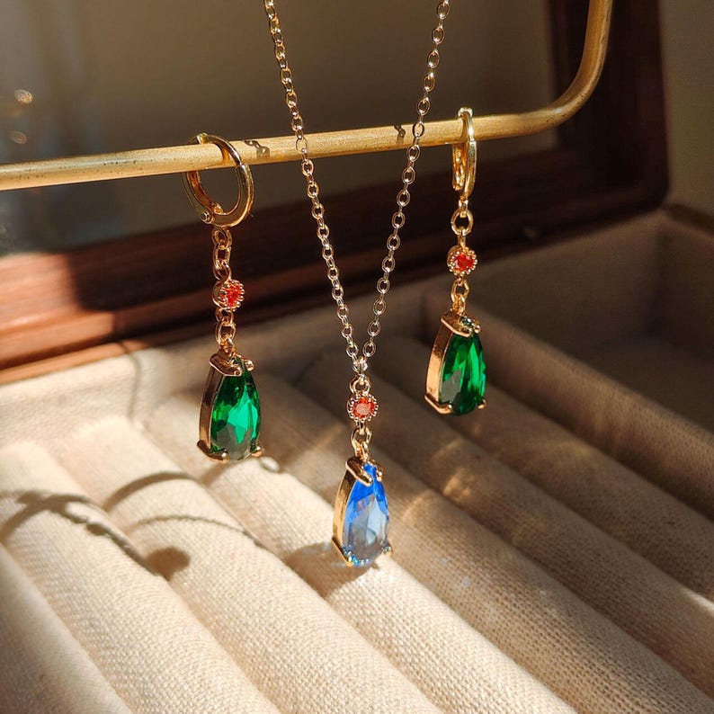 Howl's Moving Castle Inspired Jewelry Set,howl's Earrings,anime Wedding ...