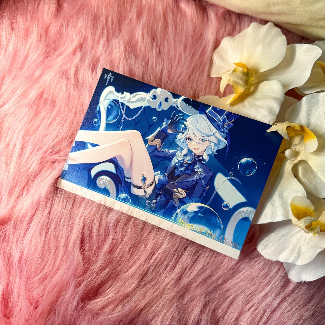 Genshin Impact Furina "heart of the Ocean" Art Postcard - Etsy Australia