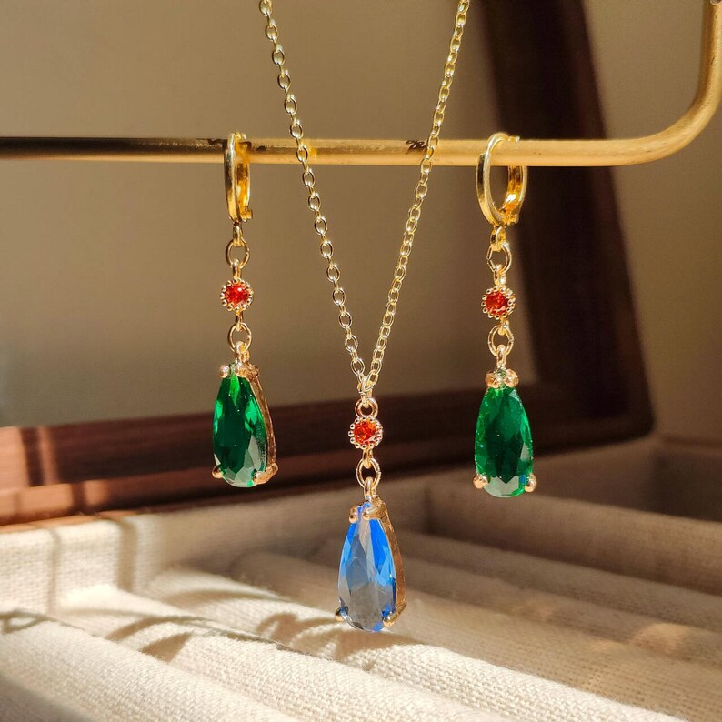 Howl's Moving Castle Inspired Jewelry Set,howl's Earrings,anime Wedding ...