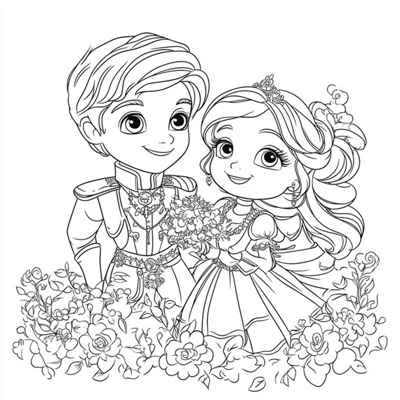 Printable Prince And Princess Inside And Outside Free Princess