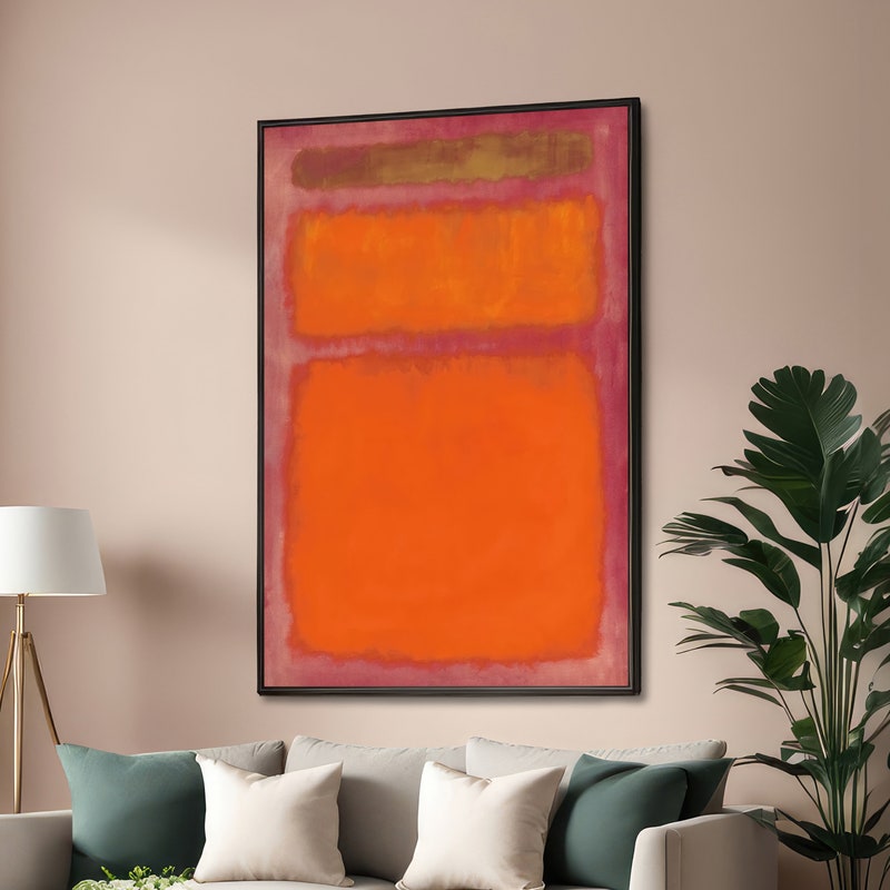 Orange Abstract - Etsy