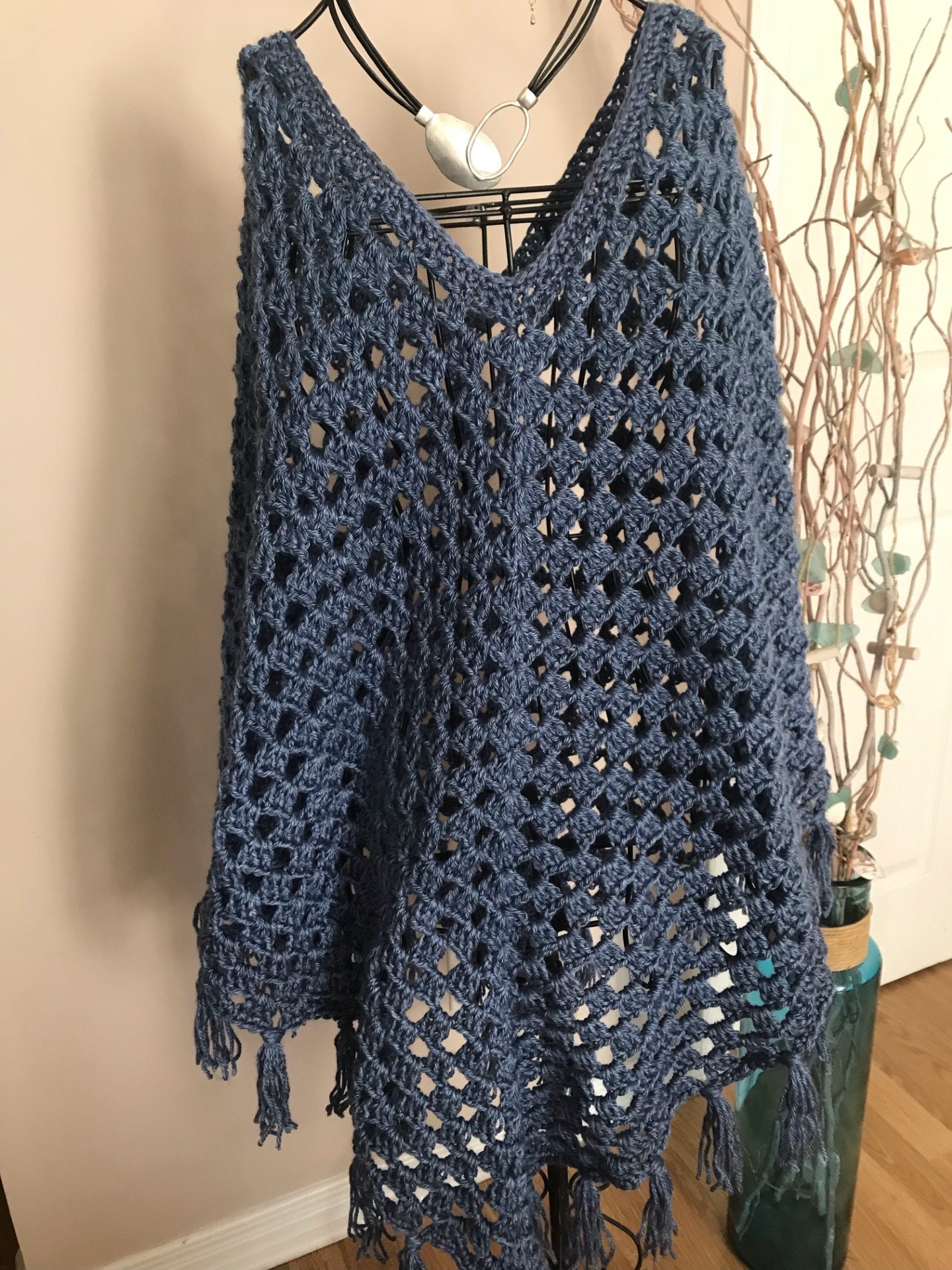 Boho Poncho , Crochet Boho Hippie Summer Fun Poncho ,ready to Ship It's ...