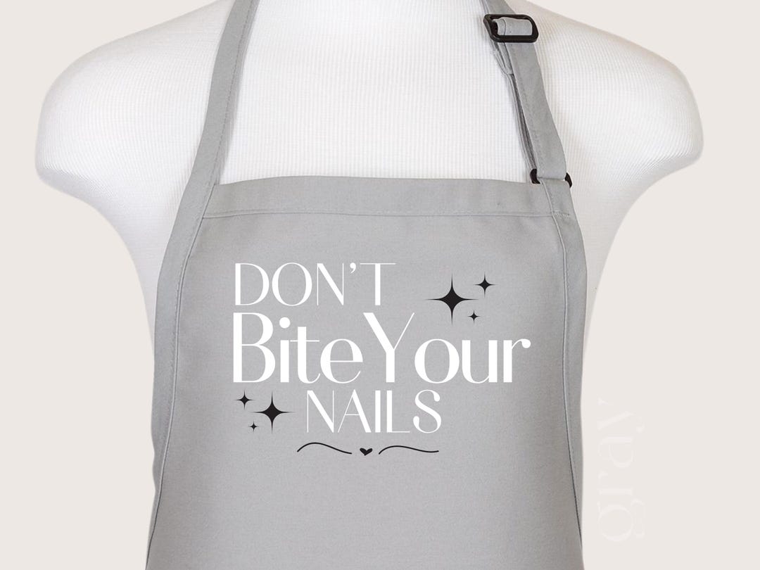 Funny Nail Tech Apron Simple and Sleek Salon Apron for Nail Artists ...