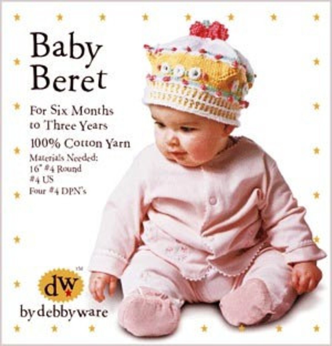 Baby Beret Knitting Pattern PDF Only/six Months to Three Years/knitting ...