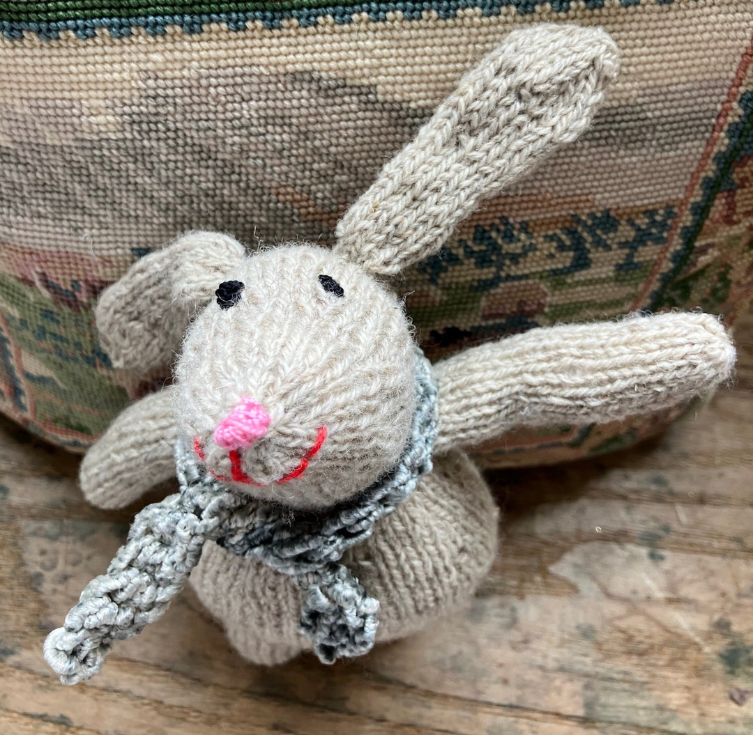 Elegant Hand Knit Bunny/baby/adult Rabbit/hand Knit Animal - Etsy