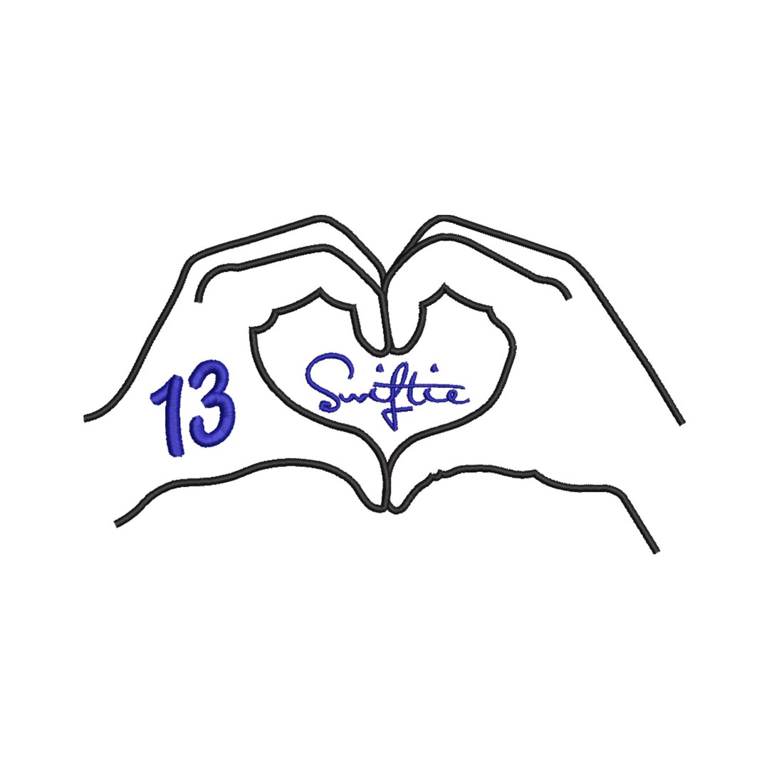 13 Swiftie Embroidery Stitch File Taylor Heart Embroidery Design Swift ...