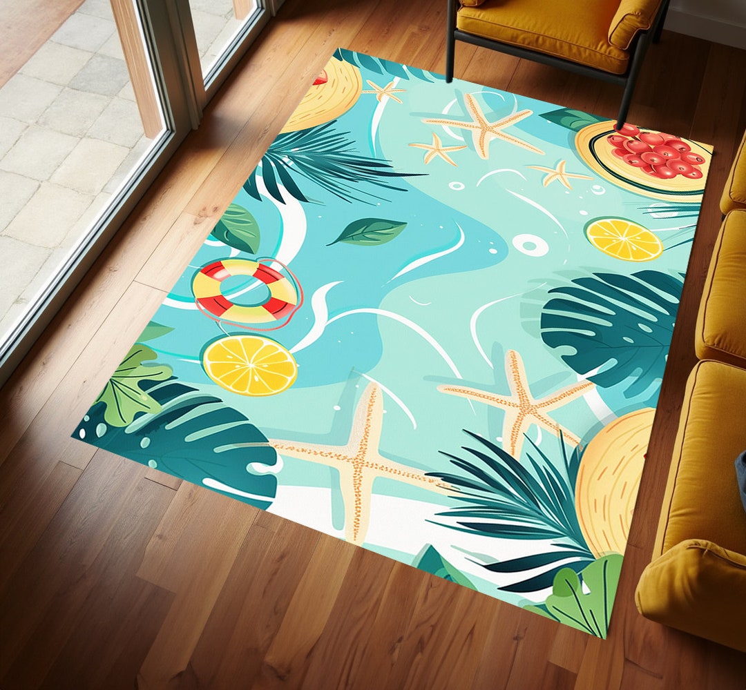 Sea Rug,rugs for Living Room,child Room Rug,garden Rug,colorful Rug ...