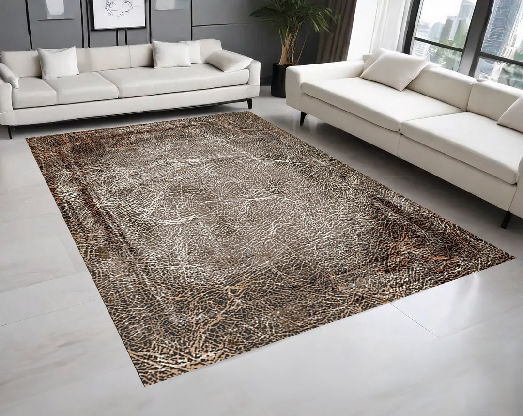 Light Dark Brown Carpets,snake Skin Patterned Rug,animal Skin Patterned ...