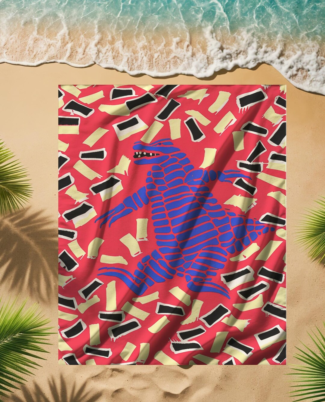 Crocodile Pattern Beach Towel,soft Beach Towel,animals Beach Towel ...