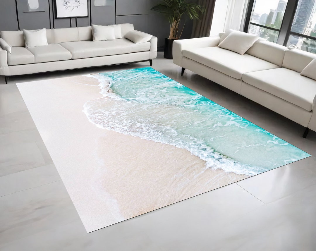Sea Rug,rugs for Living Room,colorful Ocean Rugs,sun Beach Patterned ...