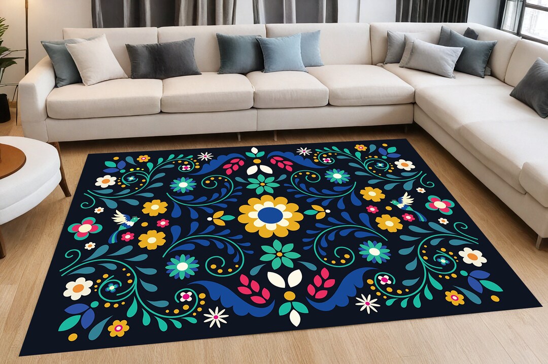 Mexican Art Picture Rug,mexican Motif Rug,mexican Patterned Rugs ...