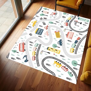 Game Room Carpet,game Map Rug,game Patterned Rug,anime Road Rug,game ...