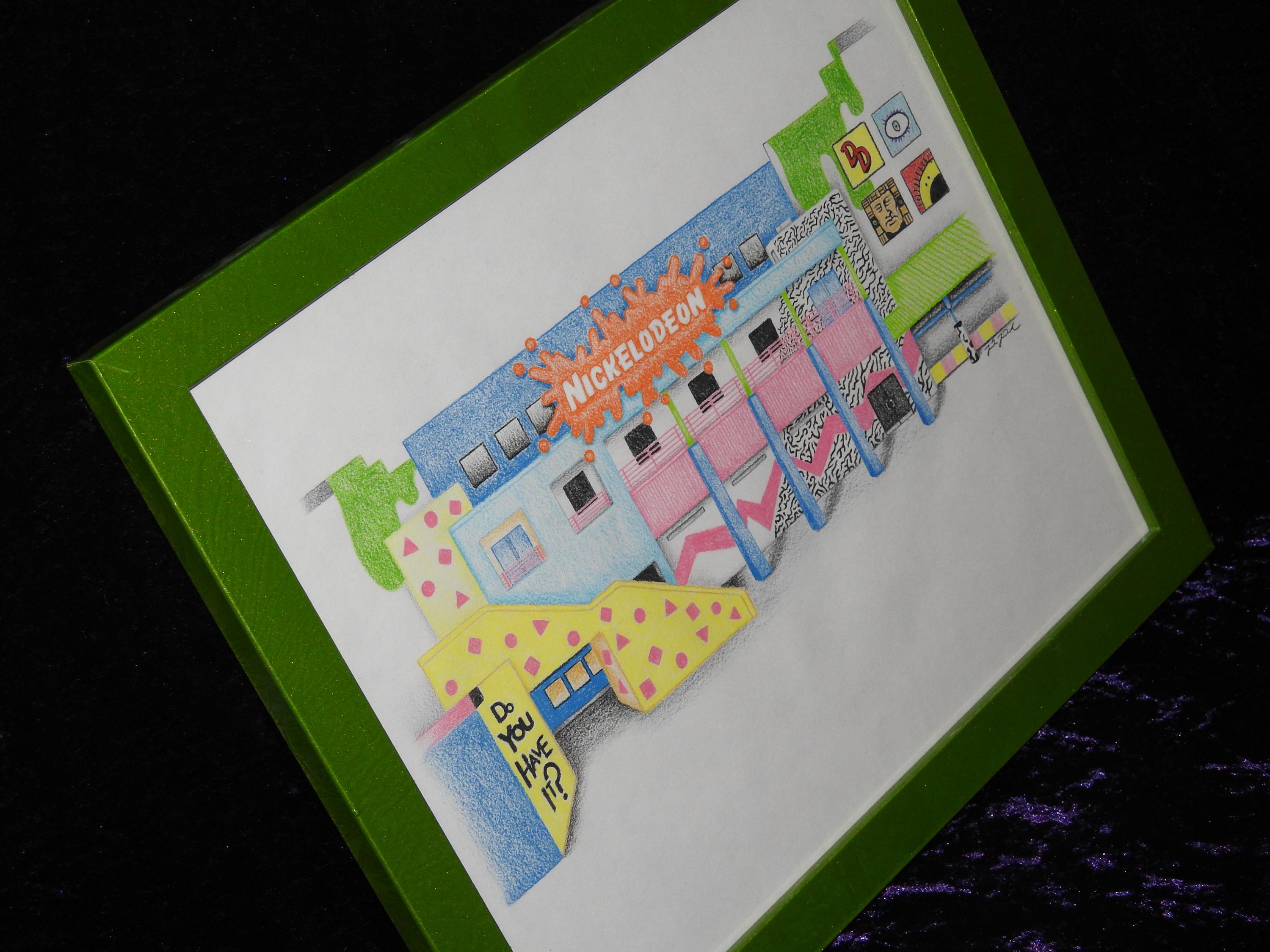 Nickelodeon Studios (1993) - 14" X 11" Original Portrait, Hand Sketched ...