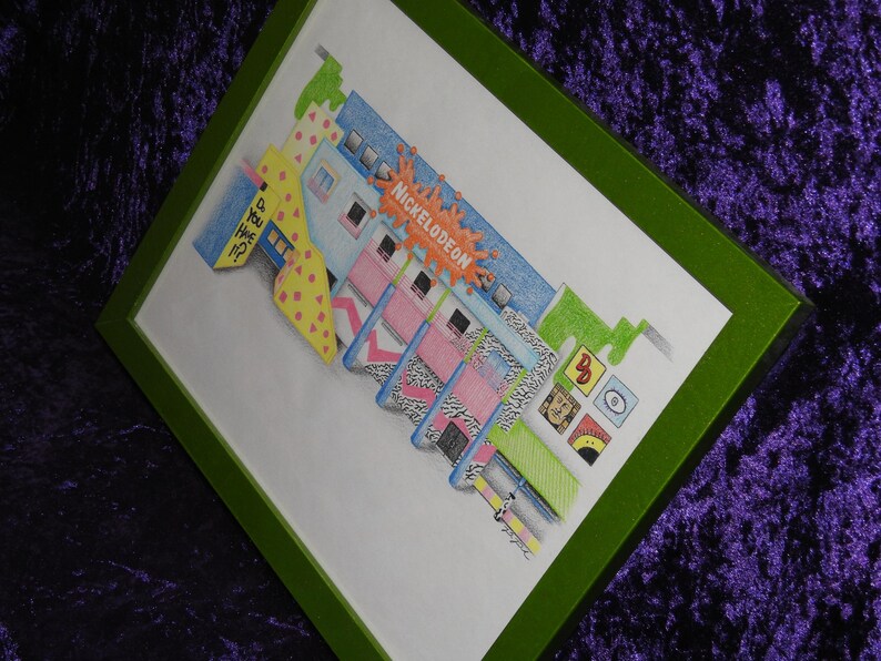 Nickelodeon Studios 1993 14 X 11 Original Portrait, Hand Sketched in ...