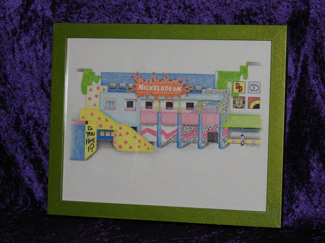 Nickelodeon Studios (1993) - 14" X 11" Original Portrait, Hand Sketched ...