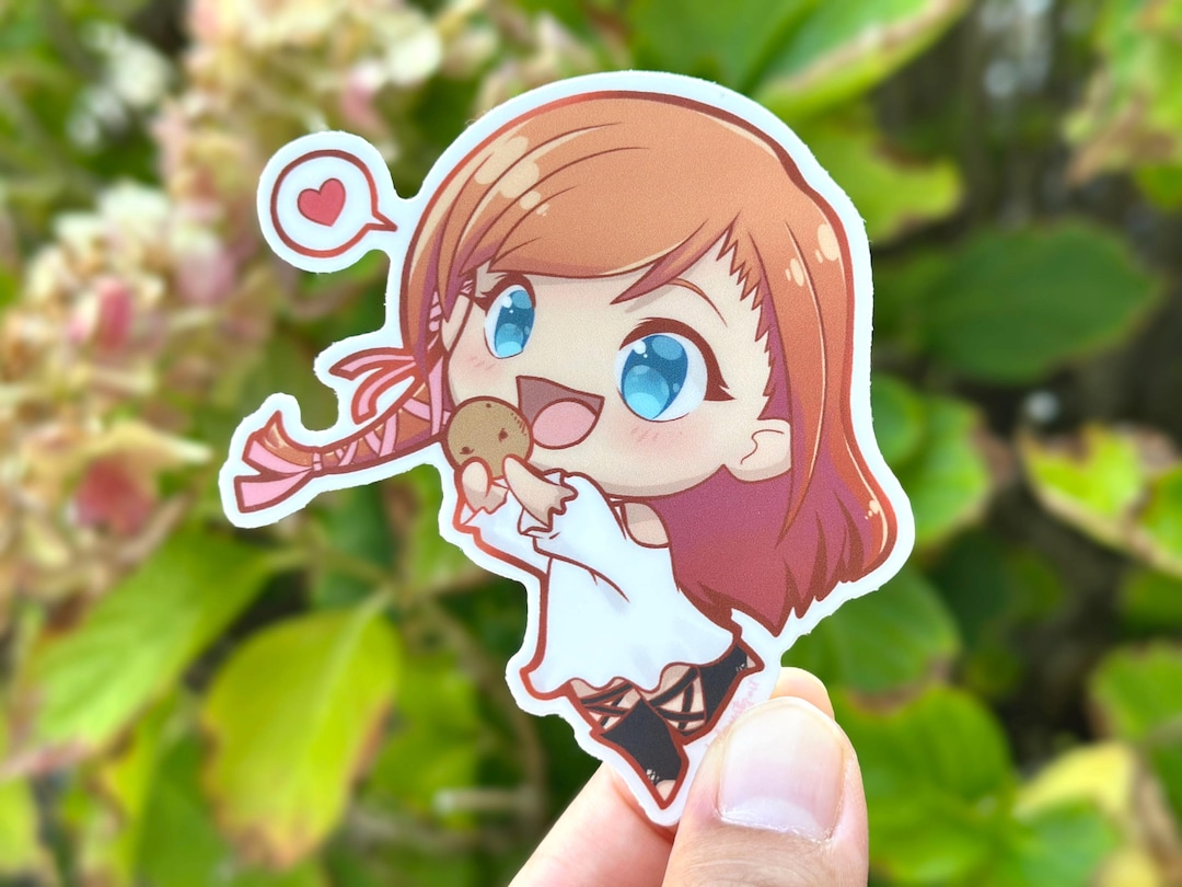 Chibi Ryne Coffee Biscuit Sticker - FFXIV Final Fantasy 14 ...