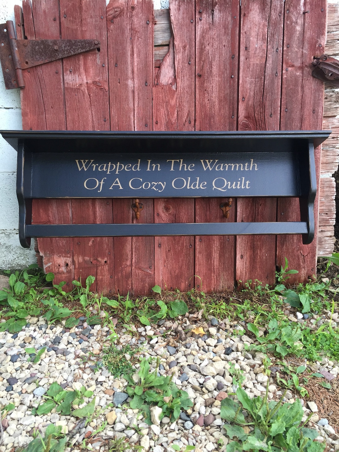 Primitive Quilt Shelf With (or Without) "cozy Quilt" Saying. - Etsy