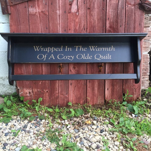 Primitive Quilt Shelf With or Without cozy Quilt - Etsy