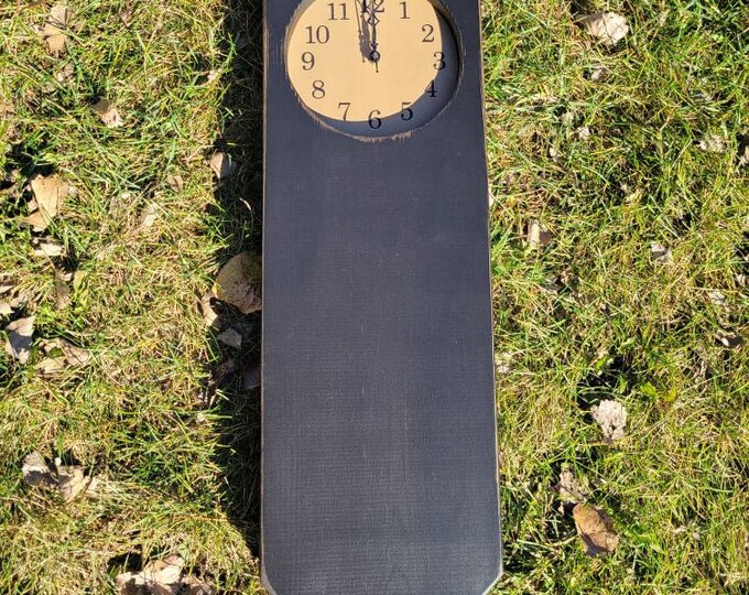 Primitive Long Wall Clock - Etsy