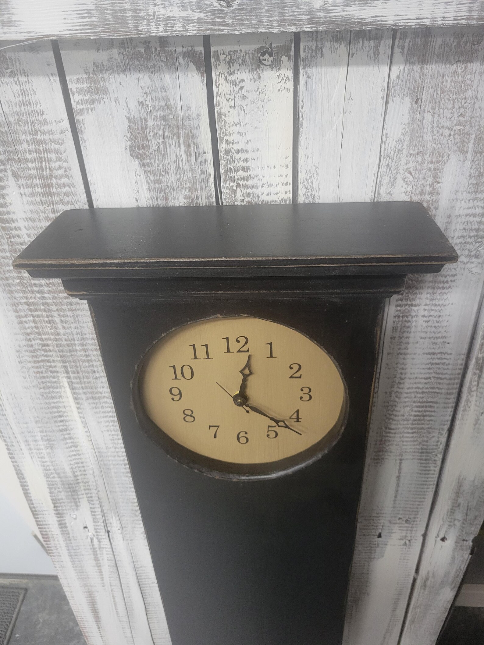 Primitive Long Wall Clock - Etsy