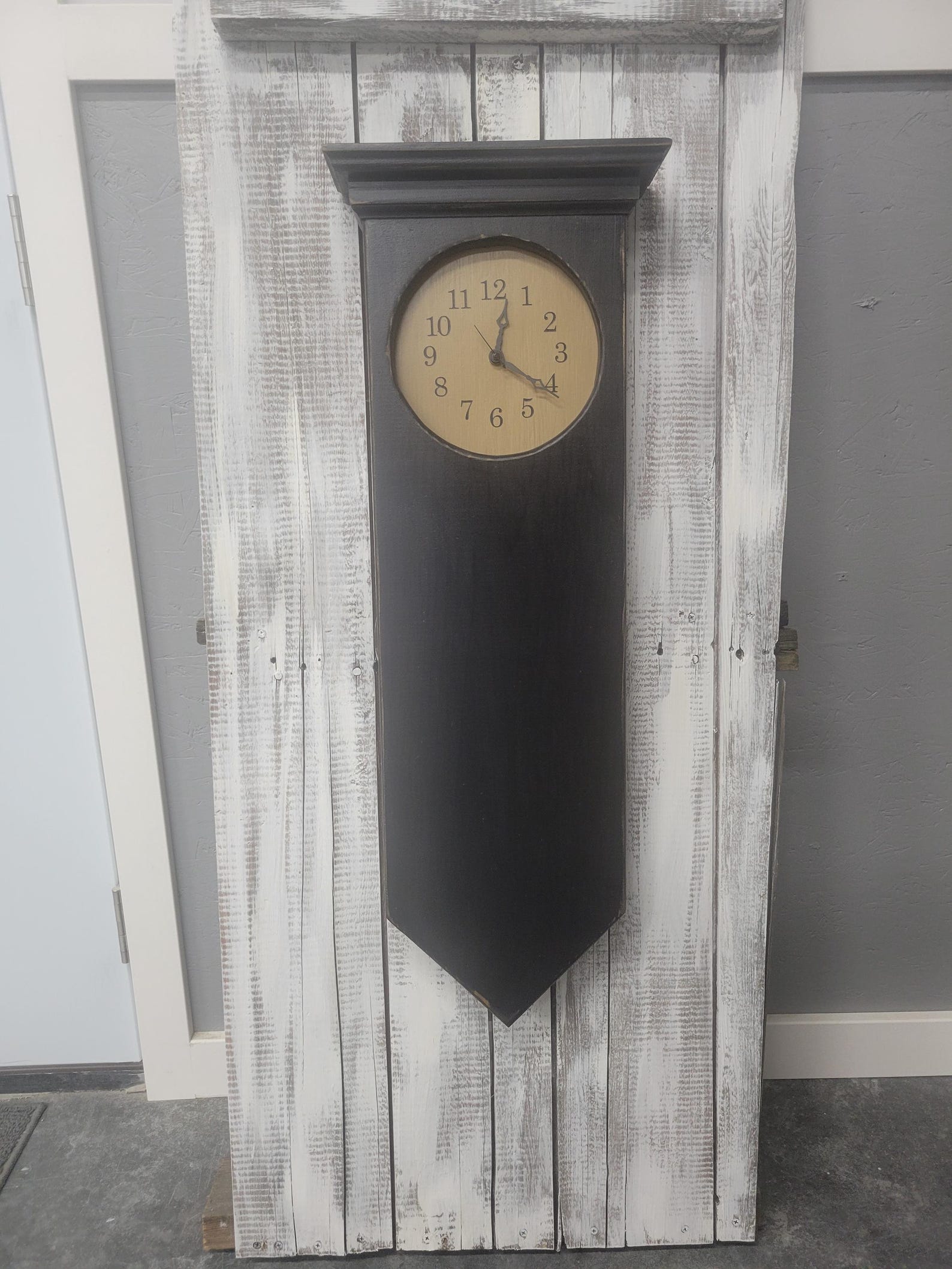 Primitive Long Wall Clock - Etsy