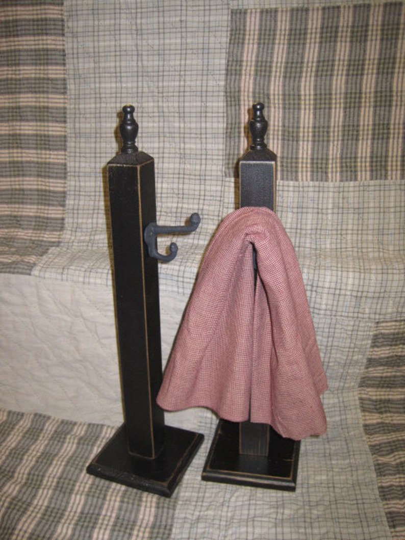 Primitive Stand With Iron Hook - Etsy