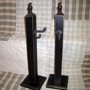 Primitive Stand With Iron Hook - Etsy