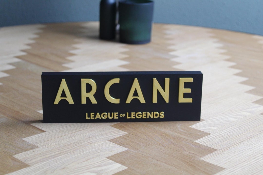 League of Legends Arcane Logo | Lol Symbol | Jinx Decoration | 3D Print ...