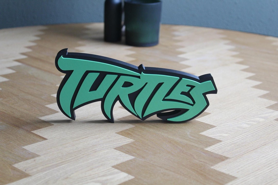 Ninja Turtles Logo | 3D Print Decoration | Action Heroes of the 80s ...